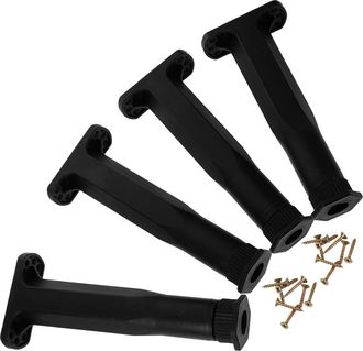 BESPORTBLE Verstellbare M&ouml;belst&uuml;tzf&uuml;&szlig;e aus Kunststoff 20 38cm mit Schraubbefestigung M&ouml;belf&uuml;&szlig;e f&uuml;r Bettgestelle Sofas und Schr&auml;nke Nivellierf&uuml;&szlig;e f&uuml;r Unebene B&ouml;de