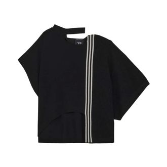 Yohji Yamamoto Femme, Tops, Noir, Taille: 40 FR Knit Top