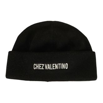 Valentino Garavani Rippstrick-Beanie - - Accessories - Herren - Schwarzk - ONE SIZE
