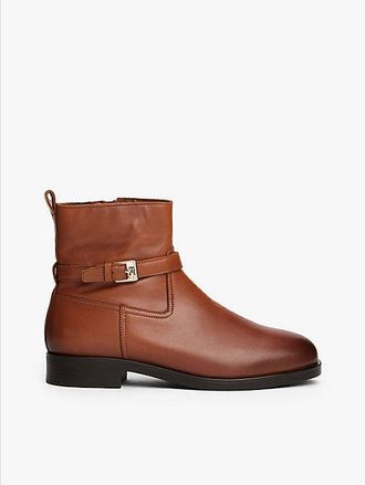 Tommy Hilfiger Bottines cavalières en cuir à boucle
