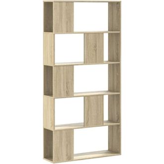 vidaXL vidaXL B&uuml;cherregal 5 B&ouml;den Sonoma-Eiche 80,5x23,5x162,5 Holzwerkstoff