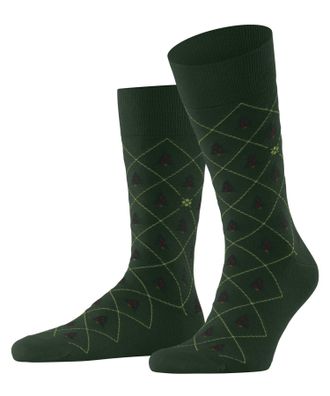 Burlington Herren Socken Christmas Tree M So Baumwolle gemustert 1 Paar, Gr&uuml;n Eucalyptus 7502, 40-46