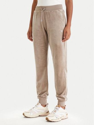 Guess Jogginghose V3BB27 K0232 Beige Regular Fit