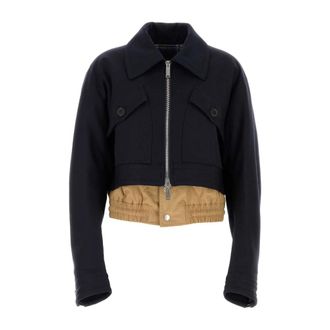 Dsquared2 Dunkelblaue Wolljacke Strickwaren - - Jackets - Damen - Blau - XS