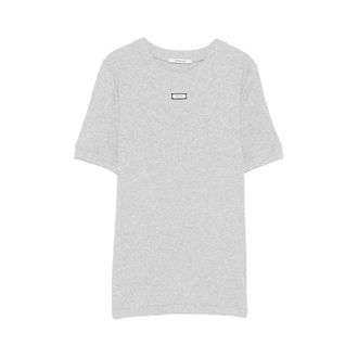 Entire studios T-Shirt mit gerippter Textur und Logo - - Tops - Damen - Grau - M