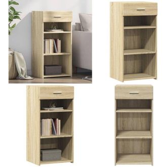 vidaXL Vidaxl - Sideboard Sonoma-Eiche 45x42,5x93 cm Holzwerkstoff - Schreibtisch - Wohnzimmer Dekoration - Holz Sideboard - Regal - Aufbewahrungsschrank