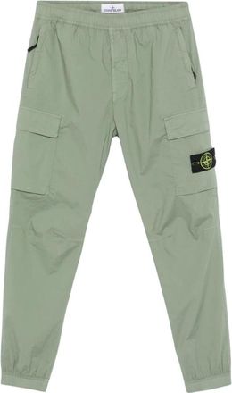 Stone Island Homme, Pantalons, Vert, Taille: W30 Pantalon &agrave; badge Compass