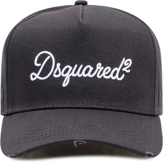 Dsquared2 Femme, Accessoires, Noir, Taille: ONE Size Casquette de baseball avec logo brod&eacute;