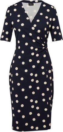 s.Oliver Midikleid Kleid Elegantes Wickelkleid mit Polkadots