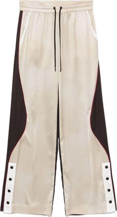 Patrizia Pepe pantalon de jogging à empiècements - Tons neutres