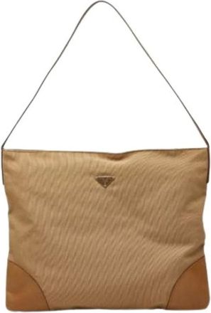 Prada Sac bandouli&egrave;re Pre-owned - Femme - Pre-owned - Beige - Taille: ONE Size
