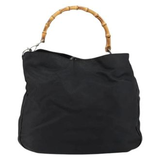 Gucci Sac &agrave; main en nylon Pre-owned - Femme - Pre-owned - Noir - Taille: ONE Size