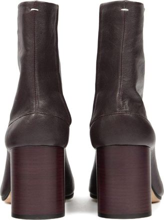 Maison Margiela Tabi Toe Leather Boots - Brown