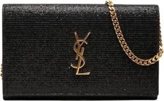 Saint Laurent Pre-owned Kate Leather Chain Bag - Femme - Pre-owned - Noir - Taille: ONE Size