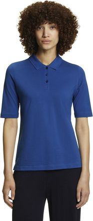 Falke Damen Polohemd Basic Pique Polo W Pl Baumwolle weich hautfreundlich bequem sehr leicht 1 St&uuml;ck, Blau Mig Blue 6317, XXL