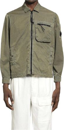 C.P. Company C.p. Company, Homme, Vestes, Vert, Taille: XL Panama-R Overshirt