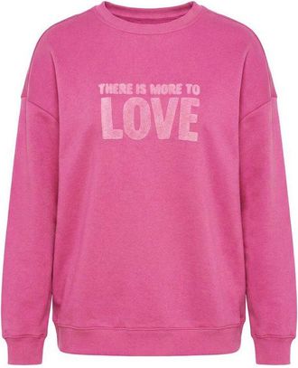 STUDIO UNTOLD Sweatshirt Sweatshirt Oversize Shape Frottee Statement LOVE