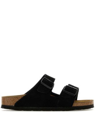 Birkenstock sandales Arizona en daim - Noir
