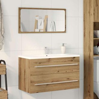 vidaXL Waschbeckenunterschrank Artisan-Eiche 80x38,5x48 cm Vidaxl