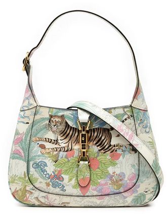 Gucci Hobo Bags - Small Calfskin Tiger Jackie 1961 Crossbody - Gr. unisize - in Blau - f&uuml;r Damen