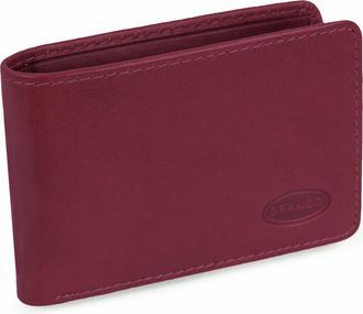 Branco Kleine Geldb&ouml;rse, Mini Portemonnaie Gr&ouml;&szlig;e XS, Echt-Leder, f&uuml;r Damen und Herren, Braun, 12022