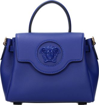 Versace Femmes Sacs &agrave; main Cuir Bleu