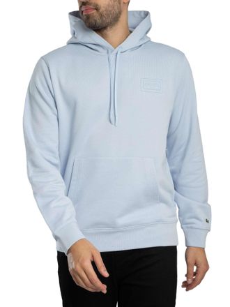 Lacoste Pullover-Hoodie Mit Gepr&auml;gtem Logo, Blau