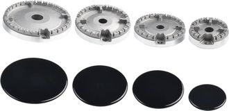 F Fityle Flammenkappe f&uuml;r Gasherde, Ersatzteile f&uuml;r Gasherde, Diffusoren f&uuml;r Gasherde, einfach zu installierendes Mehrzweck-Herdhut-Set f&uuml;r Privathaushalte und