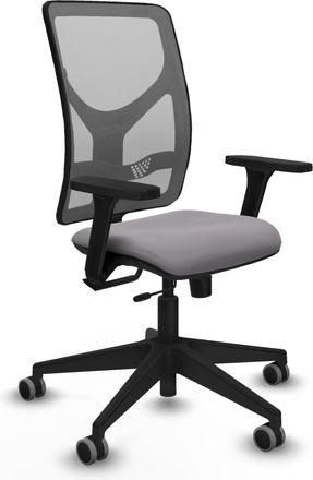Piqueras y Crespo Schreibtischstuhl mit hoher R&uuml;ckenlehne, mit 3D-Armlehnen, h&ouml;henverstellbare Lendenwirbelst&uuml;tze, ausgestattet mit Syncro/Traslack und Schneideschaum, 