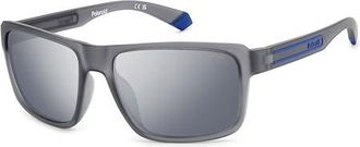 Polaroid PLD 2158/S Sunglasses, Gris Mat, 58 Unisex