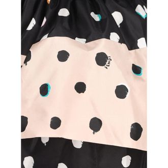 Fendi Polka-Dot Silk Dress - Black