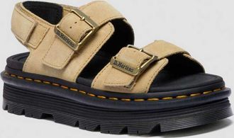 Dr. Martens Su&egrave;de Zebzag Wildleder Sandalen in Br&auml;unen, Gr&ouml;&szlig;e: 36