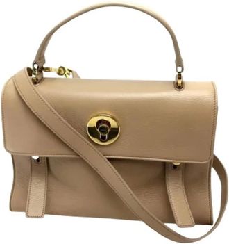 Saint Laurent Sac bandouli&egrave;re vintage Pre-owned - Femme - Pre-owned - Beige - Taille: ONE Size
