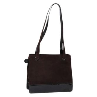 Chanel Sac bandouli&egrave;re en daim Pre-owned - Femme - Pre-owned - Brun - Taille: ONE Size