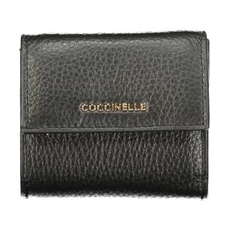 Coccinelle Femme, Accessoires, Noir, Taille: ONE Size Portefeuille Souple M&eacute;tallis&eacute;