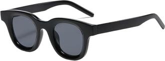 Generic Lunettes De Soleil Ovales For La Photographie De Rue, Style Vintage For Hommes, For Les Vacances Et Les F&ecirc;tes.(Black)