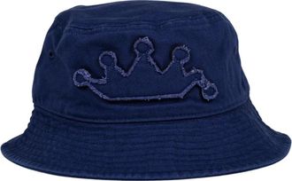 St&uuml;ssy Crown Applique Bucket Hat - - Accessories - unisex - Blau - L/XL