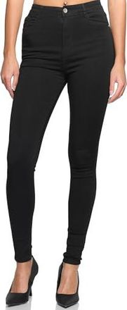 Elara Pantalon Femme Simili Cuir Push Up Chunkyrayan E621 Black-52 (6XL)