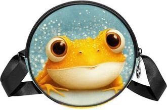 Generic Sac &agrave; bandouli&egrave;re Circle pour femme, petit sac &agrave; bandouli&egrave;re avec fermeture &eacute;clair, bretelles r&eacute;glables, sac &agrave; main rond d&eacute;contract&eacute; pour femmes et fi