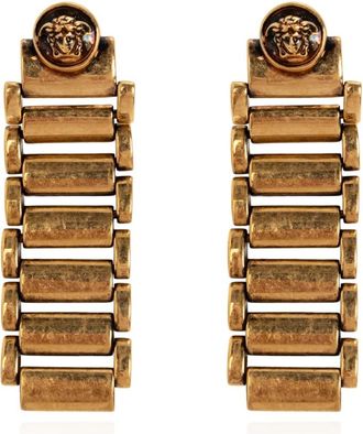 Versace Messing-Ohrringe mit Medusenhaupt - - Accessories - unisex - Gelb - ONE SIZE