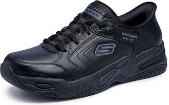 Skechers Durham Baskets à Enfiler Mains Libres pour Homme, Noir, 40 EU