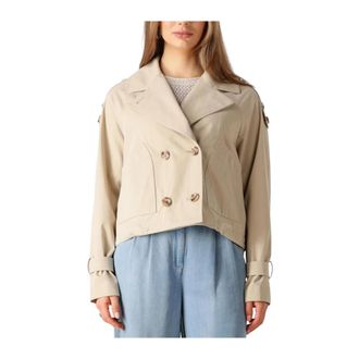 Beaumont Amsterdam Kurzer Trenchcoat in Beige - - Jackets - Damen - Beige - XL
