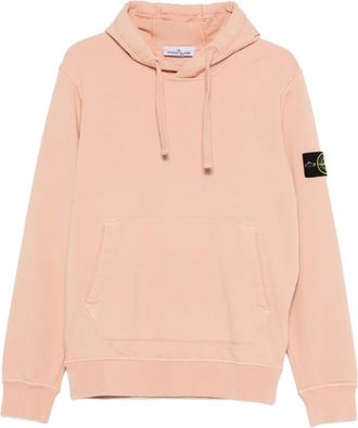 Stone Island kangaroo-pocket hoodie - Rosa