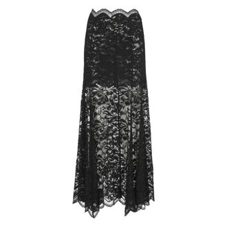Paco Rabanne Femme, Jupes, Noir, Taille: 38 FR Jupe Maxi en Dentelle
