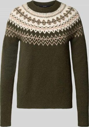 Vero Moda Pullover mit kontrastreichem Rundhals-Strickmuster