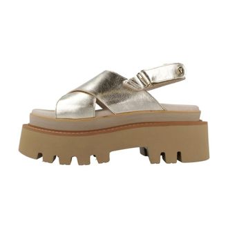 Yellow Sandalia Plataforma - Femme - Chaussures - Jaune - Taille: 39 EU
