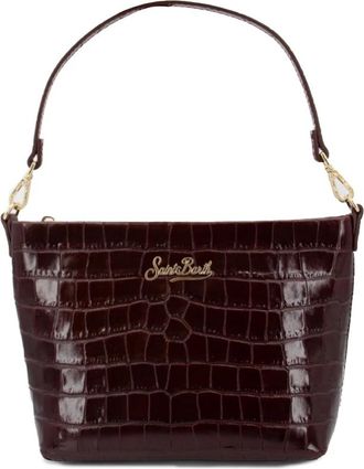 MC2 Saint Barth Femme, Sacs, Brun, Taille: ONE Size Sac à Bandoulière Polyvalent en Cuir Véritable