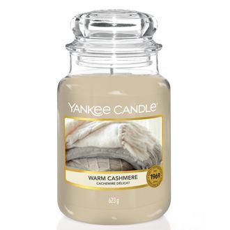 Yankee Candle Company Duftkerze im Glas (gro&szlig;) | Warm Cashmere | Kerze mit langer Brenndauer bis zu 150 Stunden | Perfekte Geschenke f&uuml;r Frauen