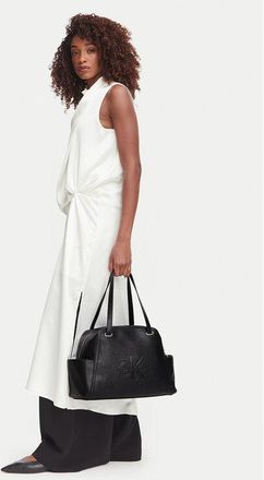 Calvin Klein Handtasche Pockets Monologo Tote LV04F3689G Schwarz