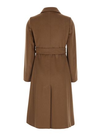 Max Mara Womens Coat Bcollag Brown Wool
